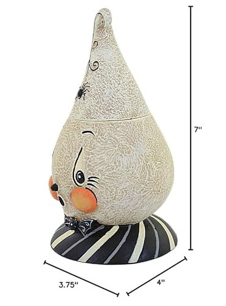 Bethany Lowe Morty Boo Meringue Treat Container, Beige, 6.75 In H X 4 ...