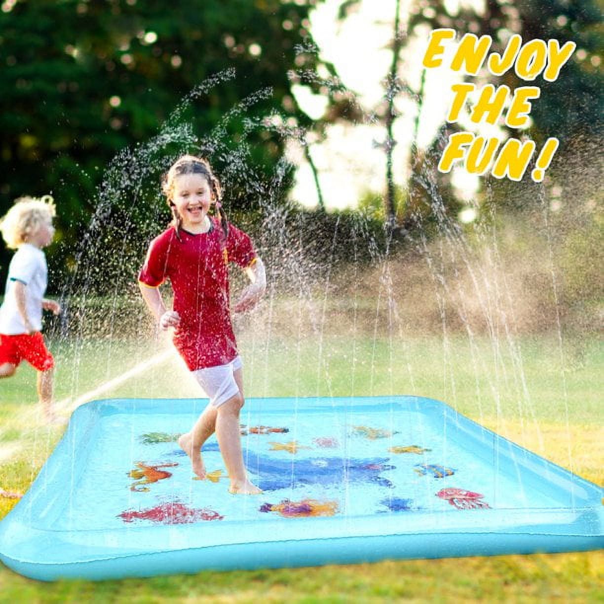 Betheaces 67" Sprinkler Splash Mat, Outdoor Lawn Water Toys, Wading ...