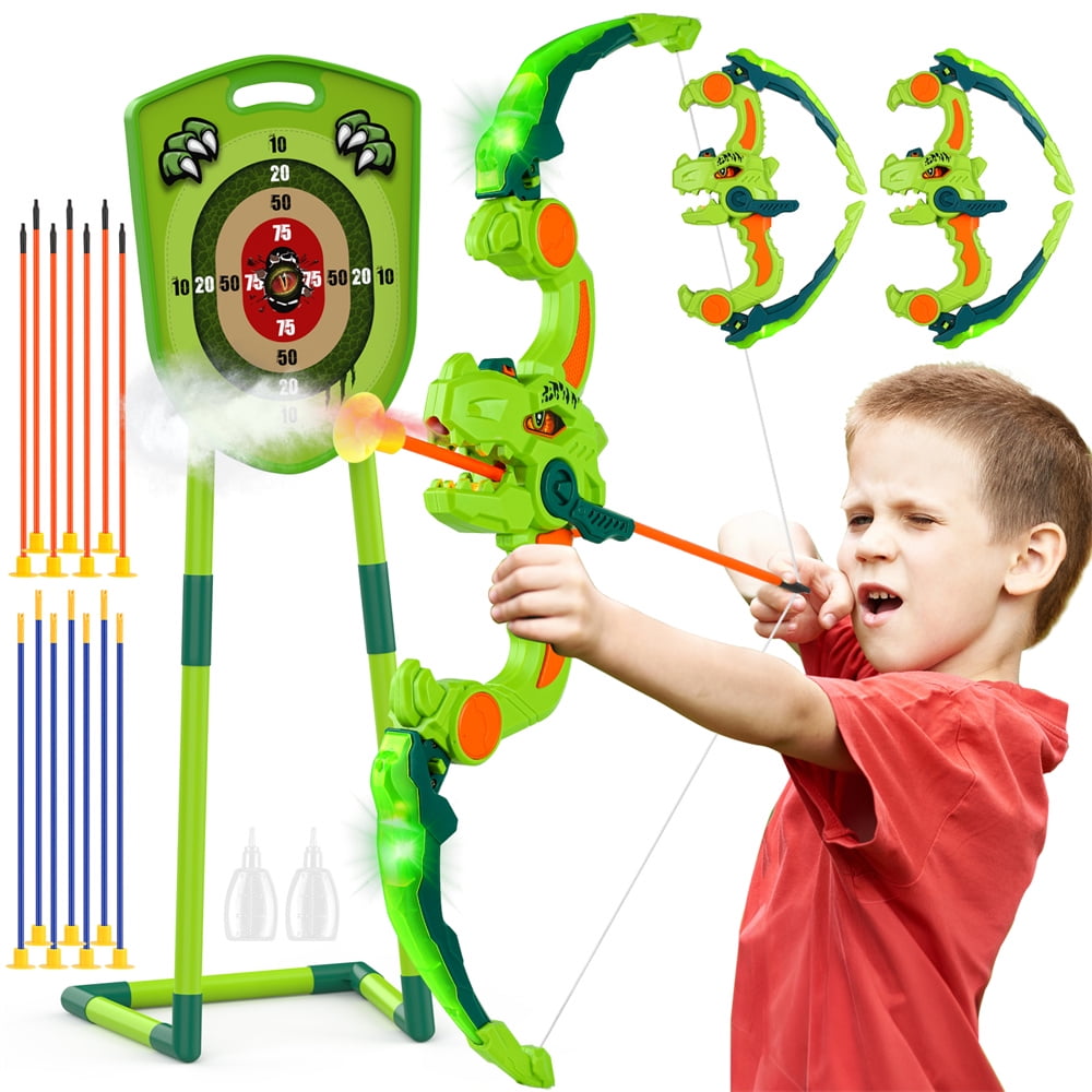 Betheaces Foldable Flash Bow and Arrow Set - Children's Dinosaur Toys ...