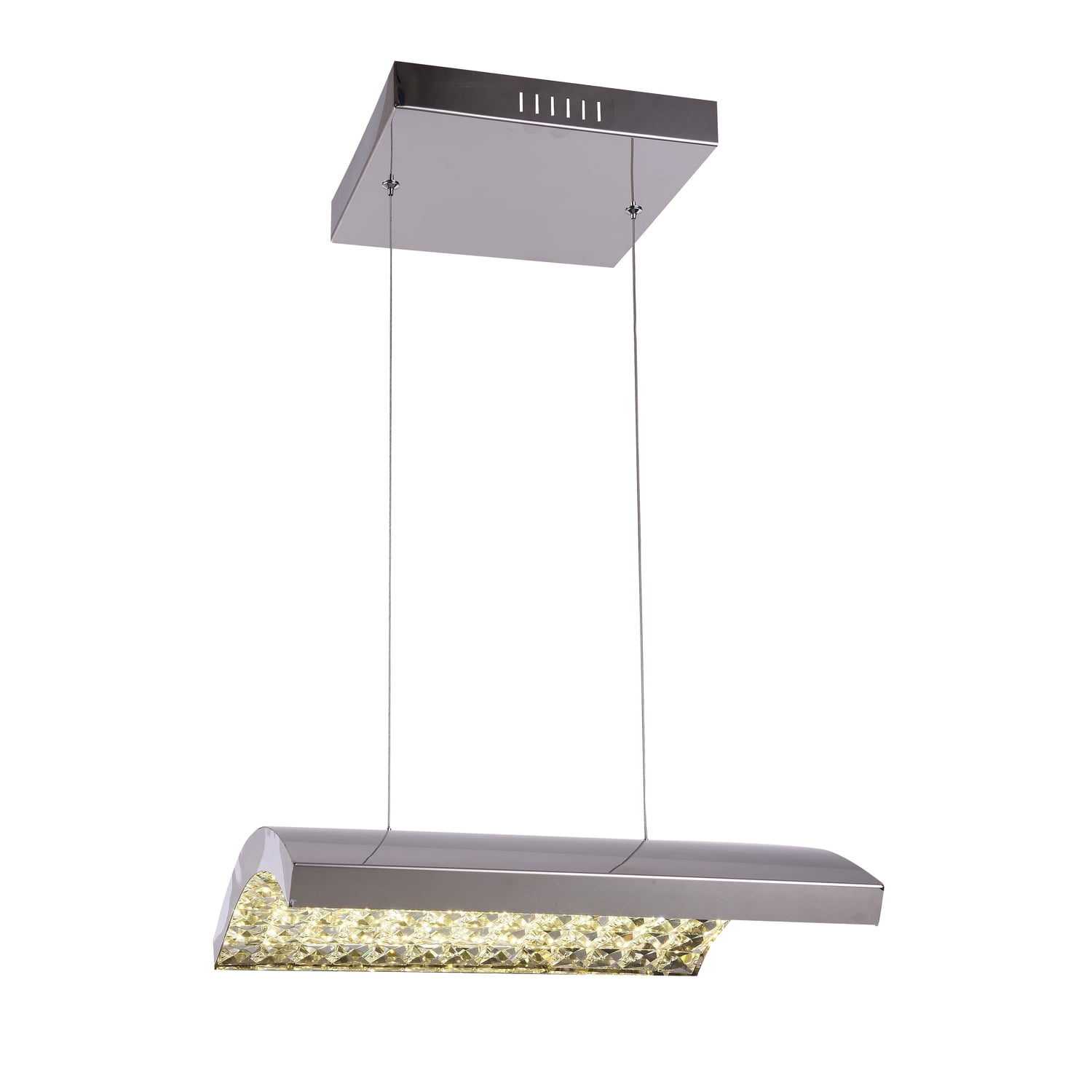 Bethel CURVED STAINLESS STEEL FRAME LED LIGHT FIXTURE WITH A CLEAR ...