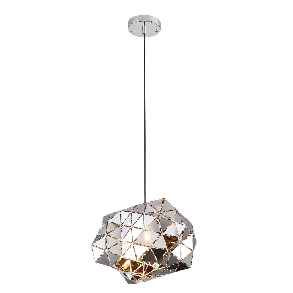 Bethel International Single Pendant Lighting Chrome Metal - Walmart.com
