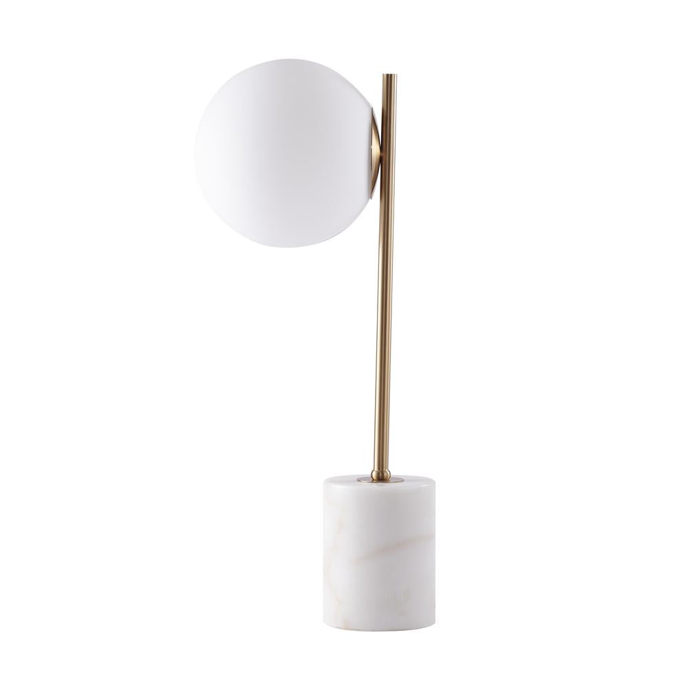 Bethel International Table Lamp Gold Metal & Marble - Walmart.com