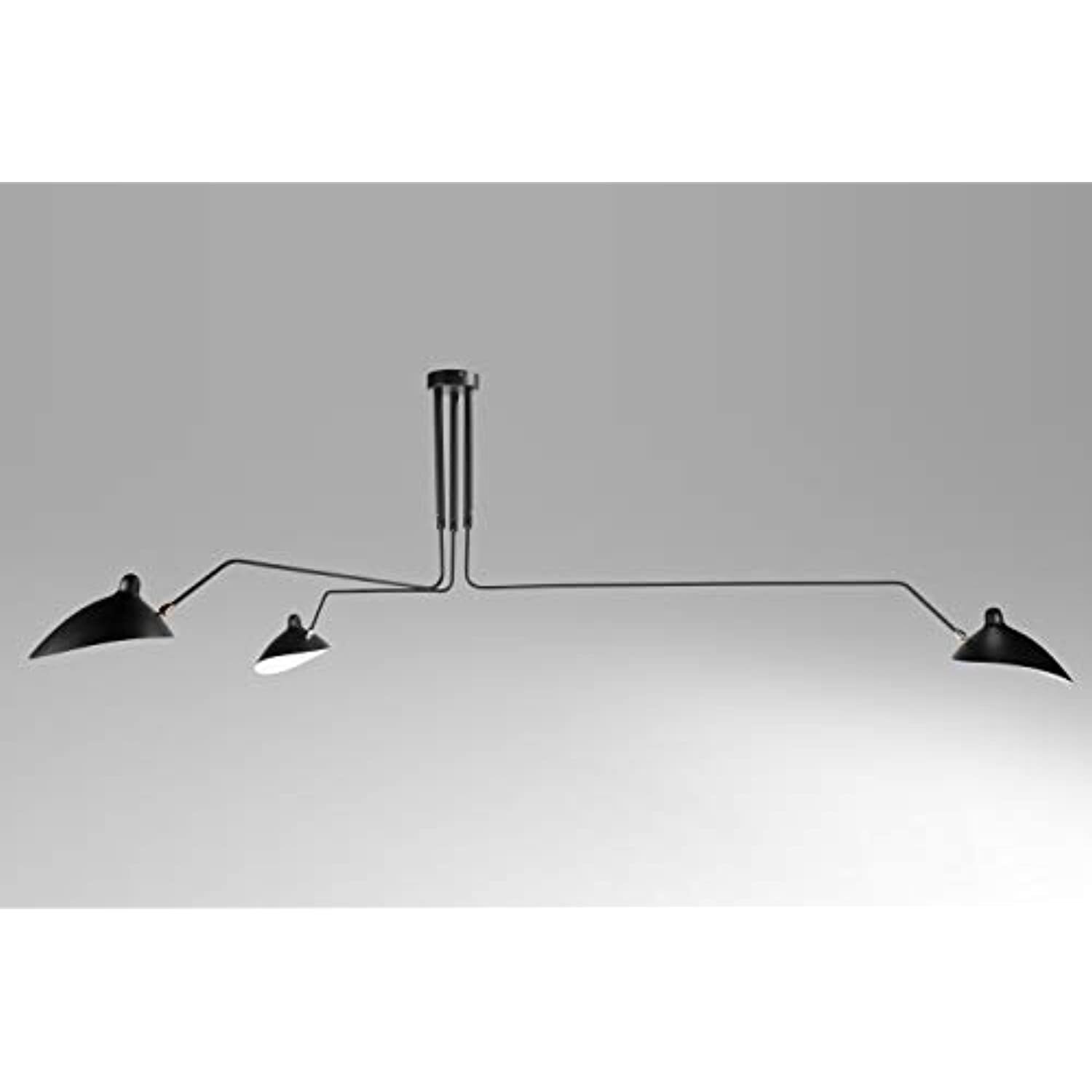Bethel Steel Arm With Aluminum Shade Light Fixture - Walmart.com