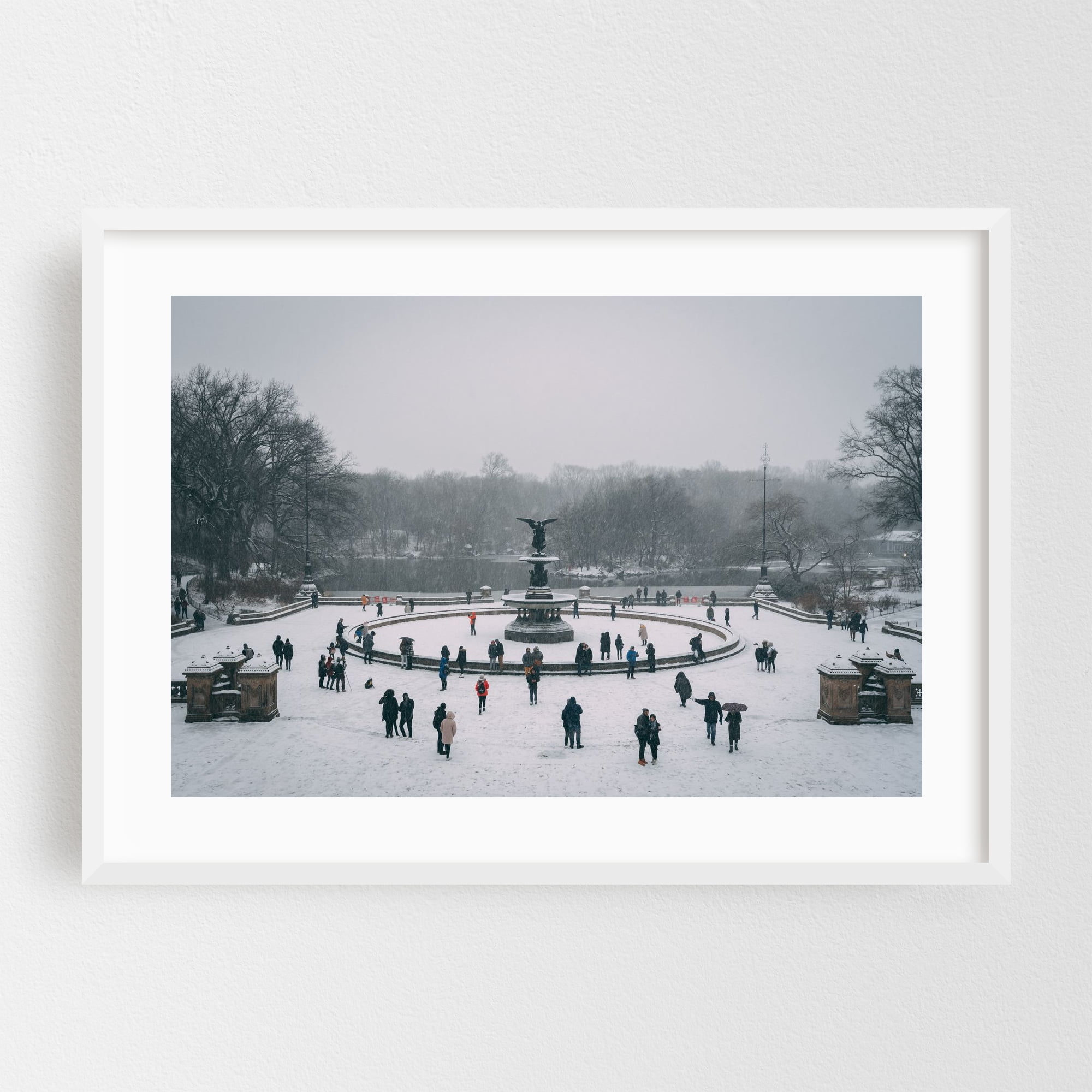 Bethesda Fountain Winter - Manhattan New York Photography Winter Snow ...