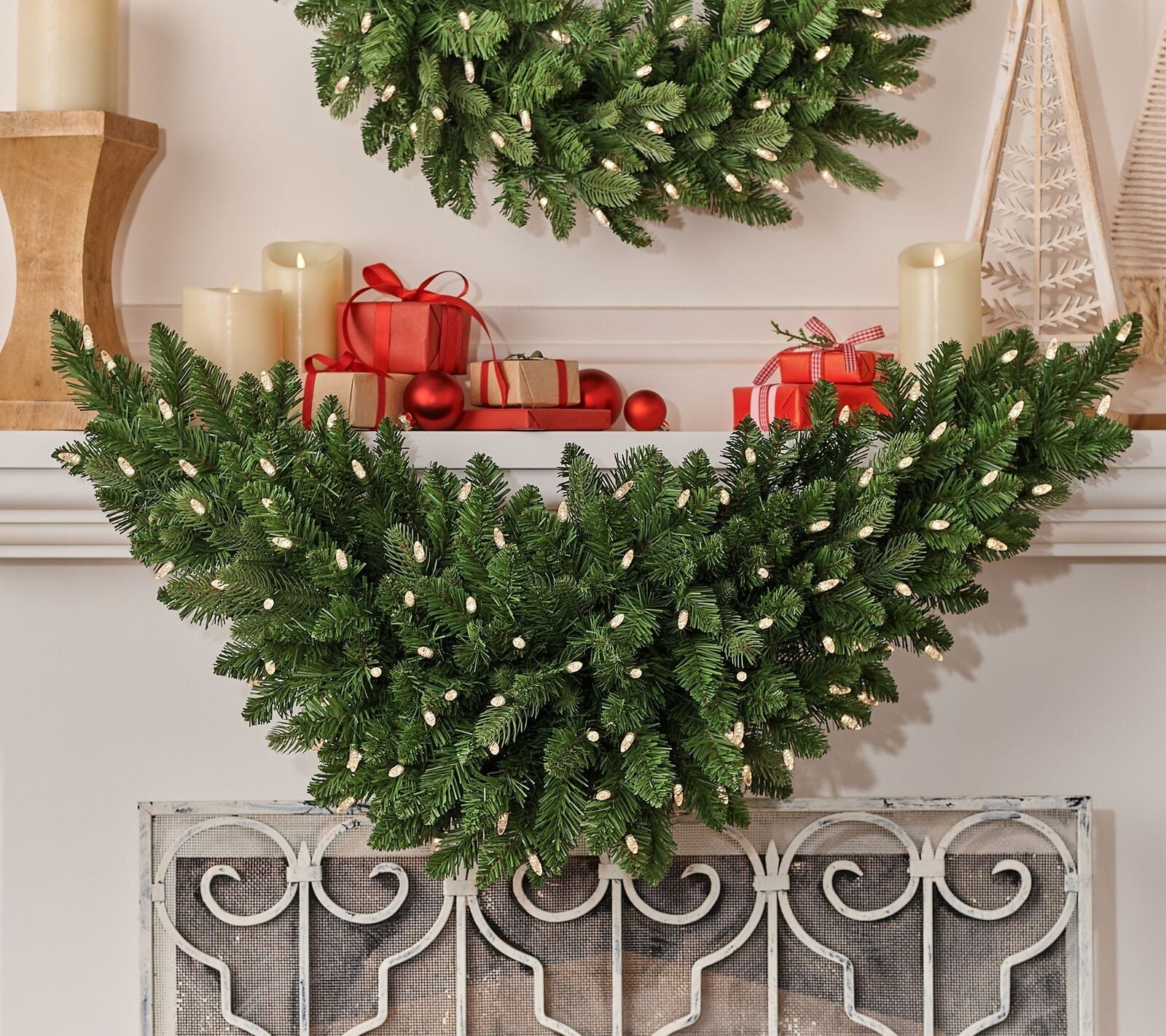 Bethlehem Lights 48" Green Color Flip Overlit Swag - Walmart.com