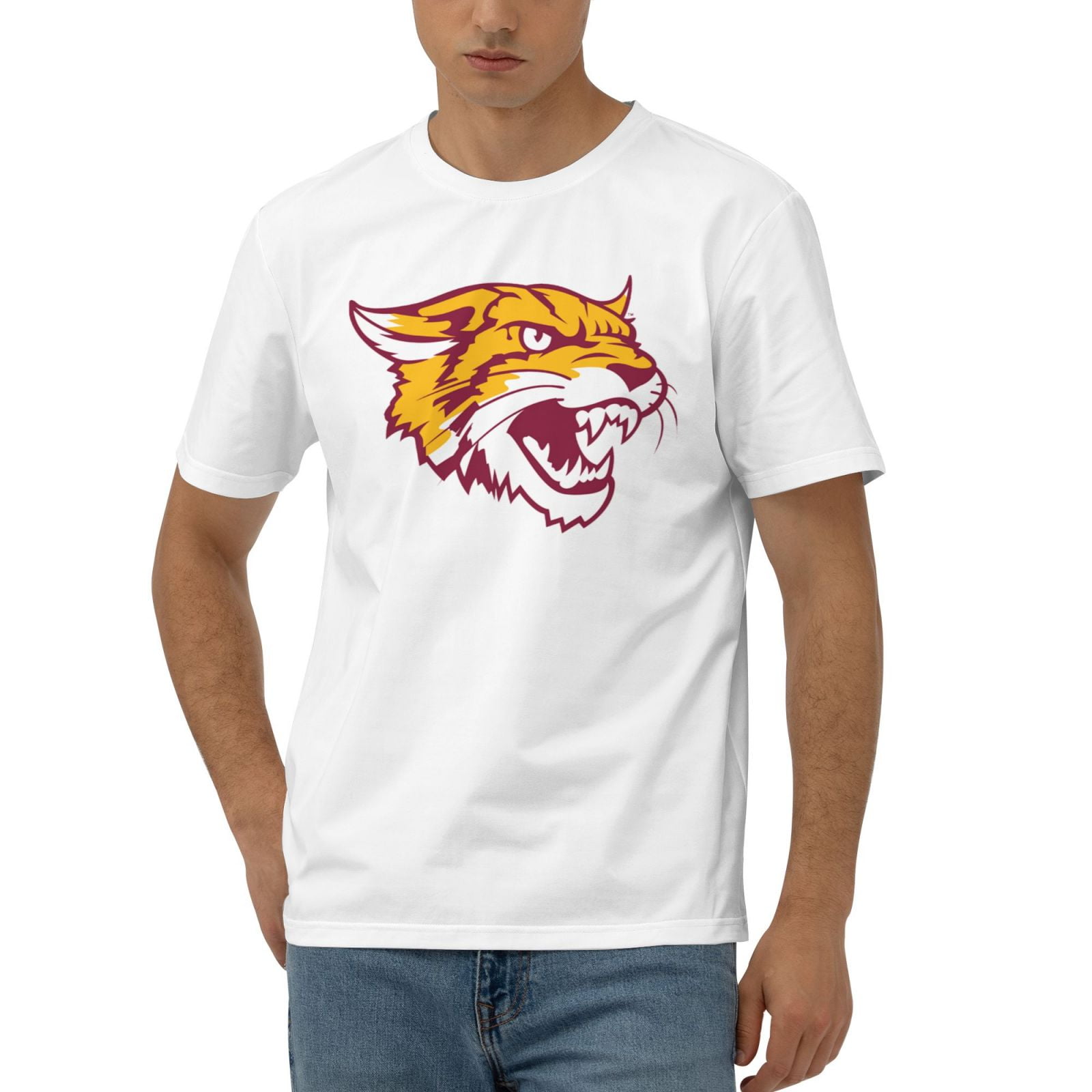 Bethune-Cookman A University Men'S 170g Combed Cotton Short Sleeve T ...