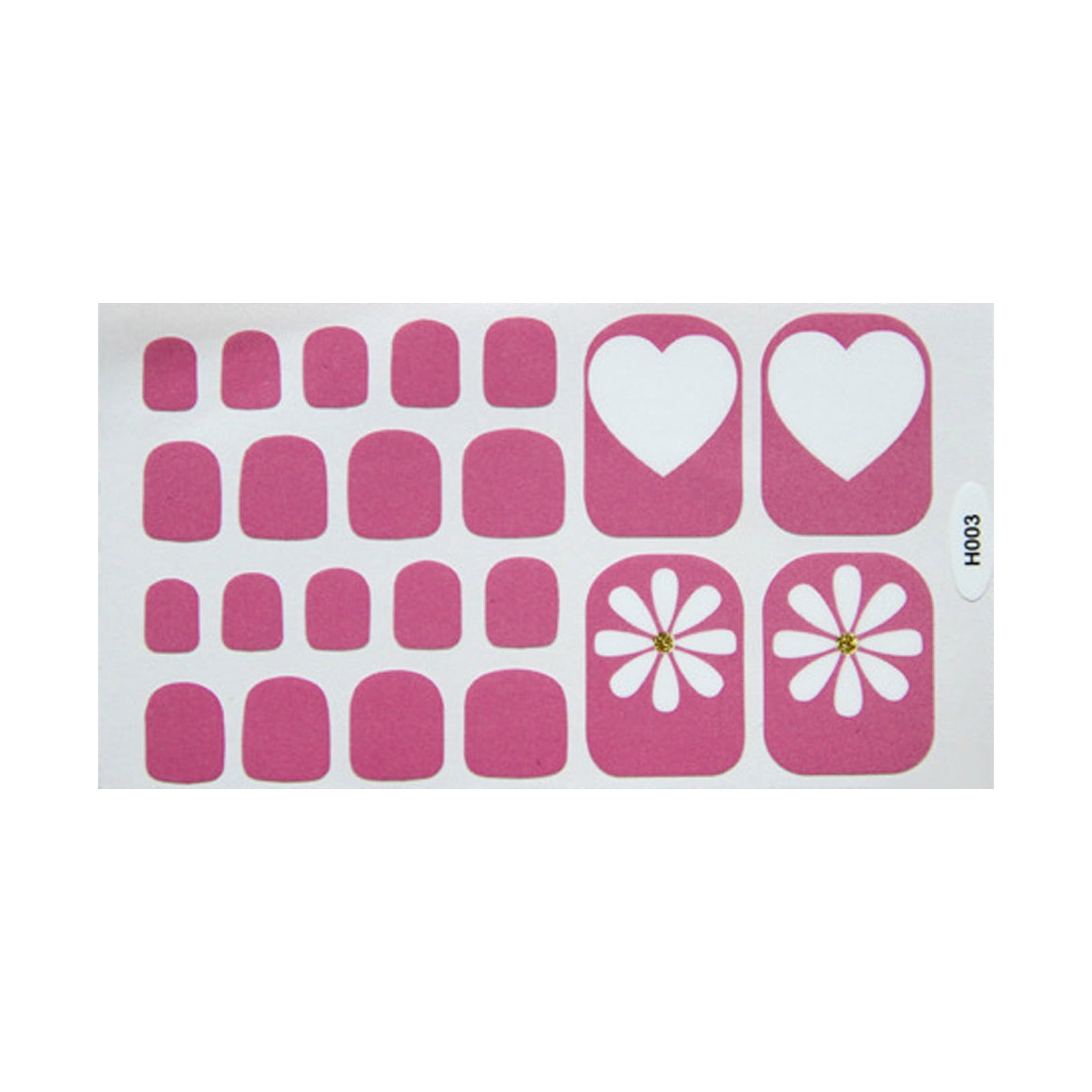 Betivan 2 Counts Foot Stickers Foot Nail Stickers For Female DIY Nail ...