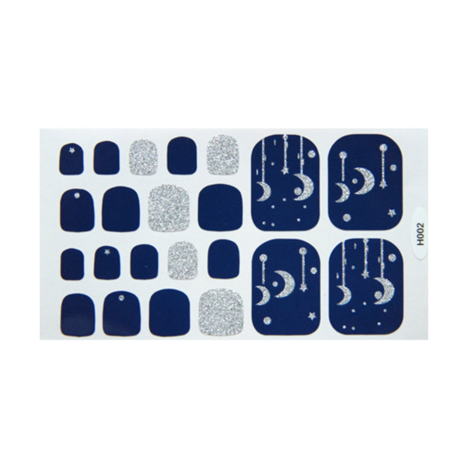 Betivan 2 Counts Foot Stickers Foot Nail Stickers For Female DIY Nail ...