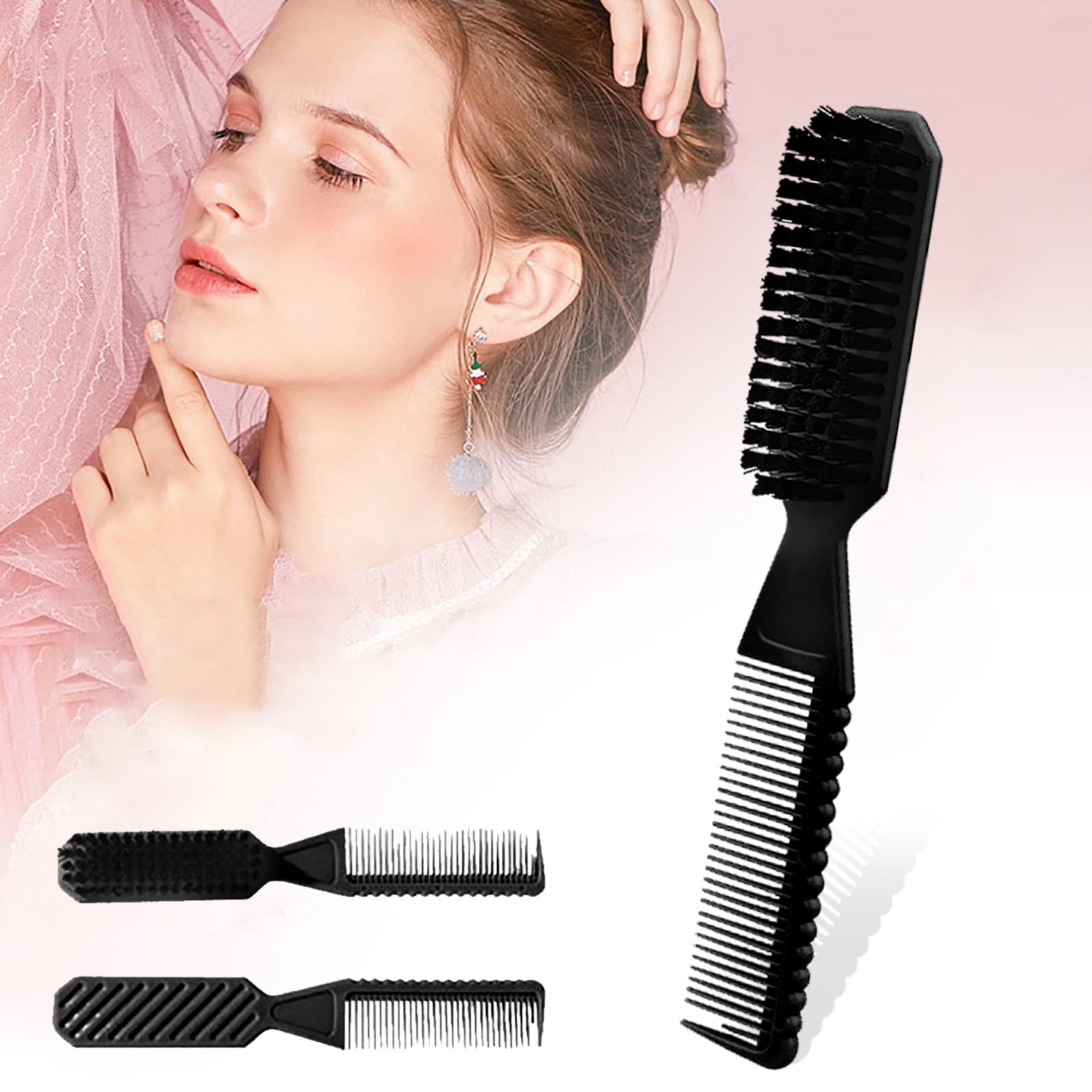 Betivan 2 In 1 Retro Neck Duster Broken Remove Comb Brush Fit for Hair ...
