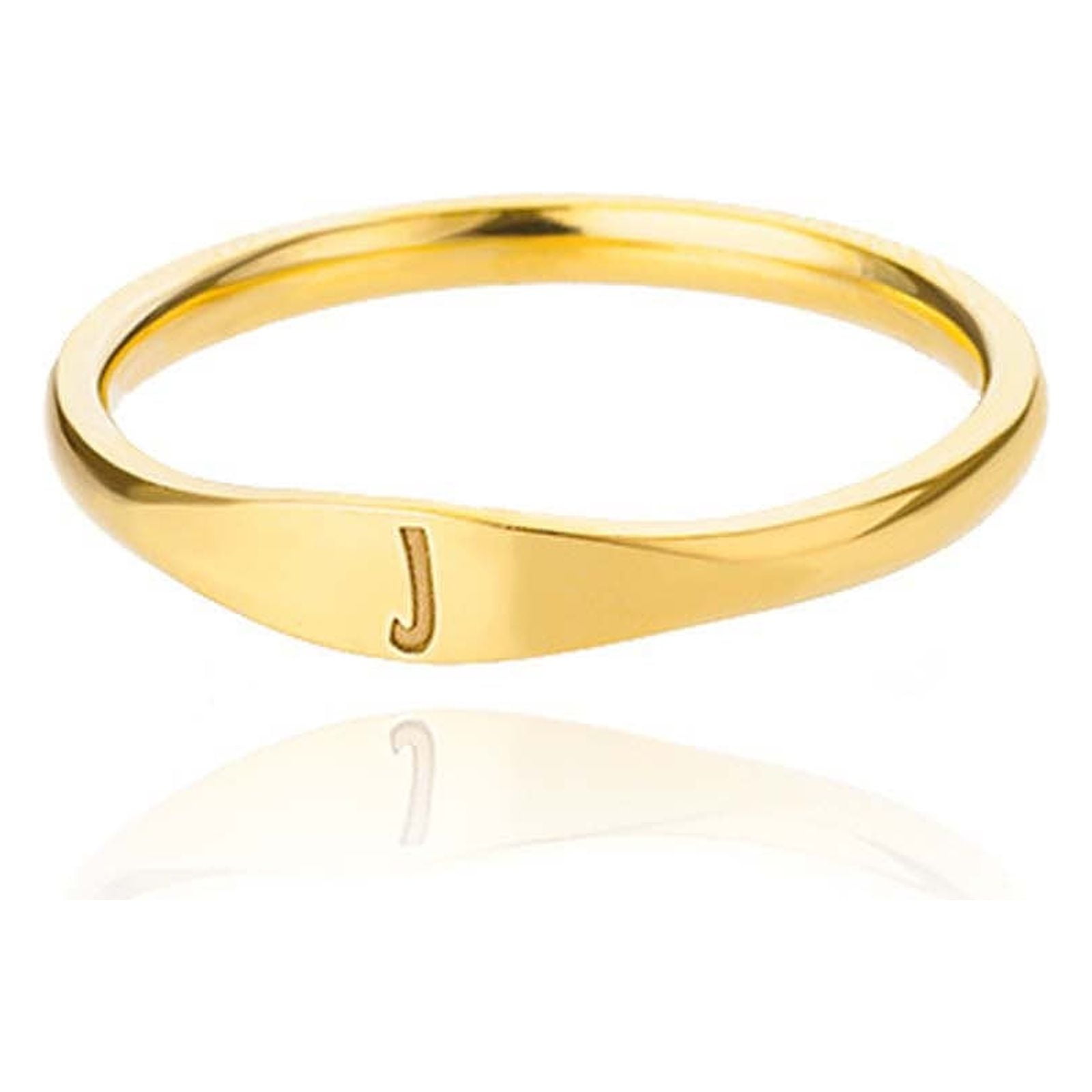 Betivan 3 Counts 26 Letter Plain Ring, Initial Ring, Wearing Your Or ...
