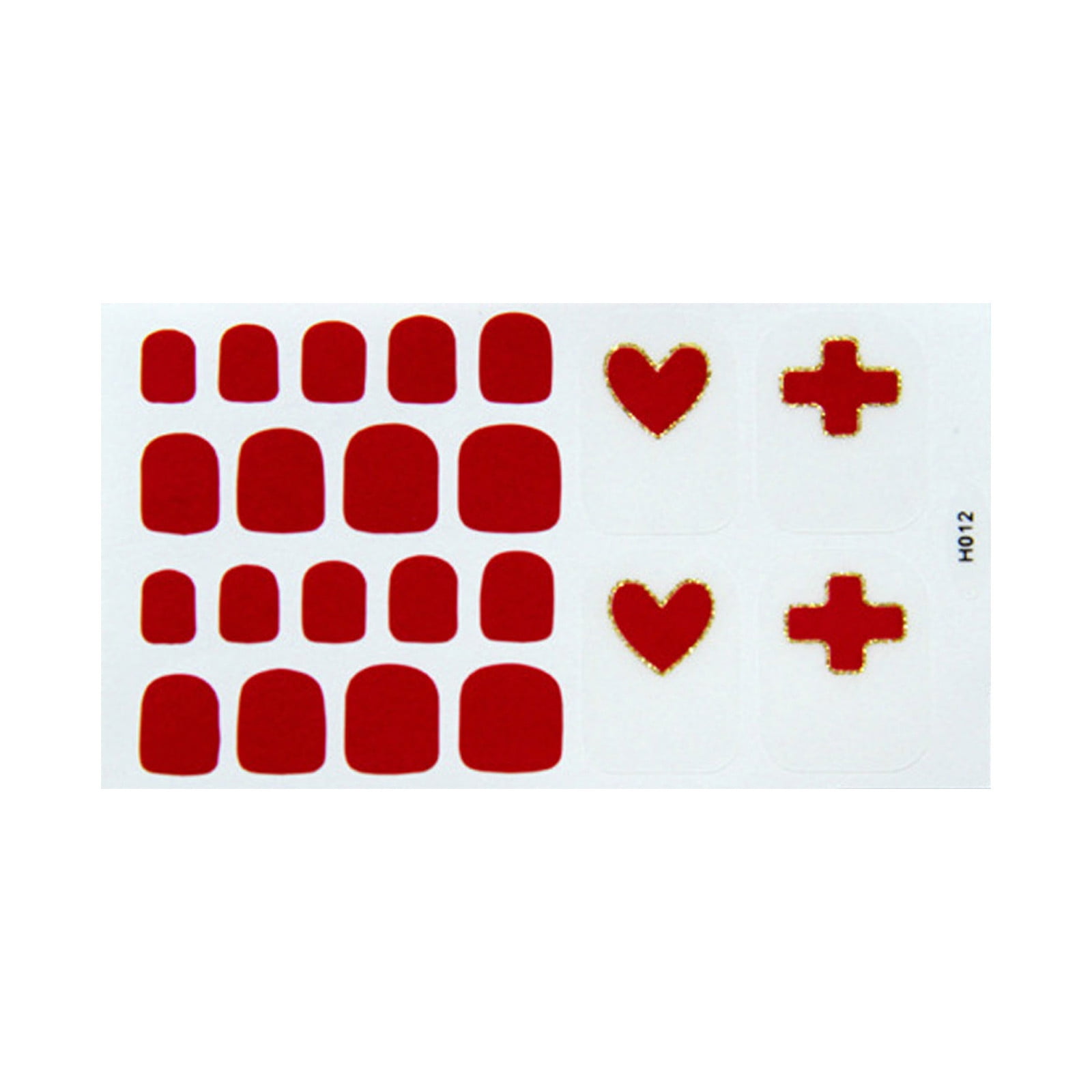 Betivan 3 Counts Foot Stickers Foot Nail Stickers For Female DIY Nail ...