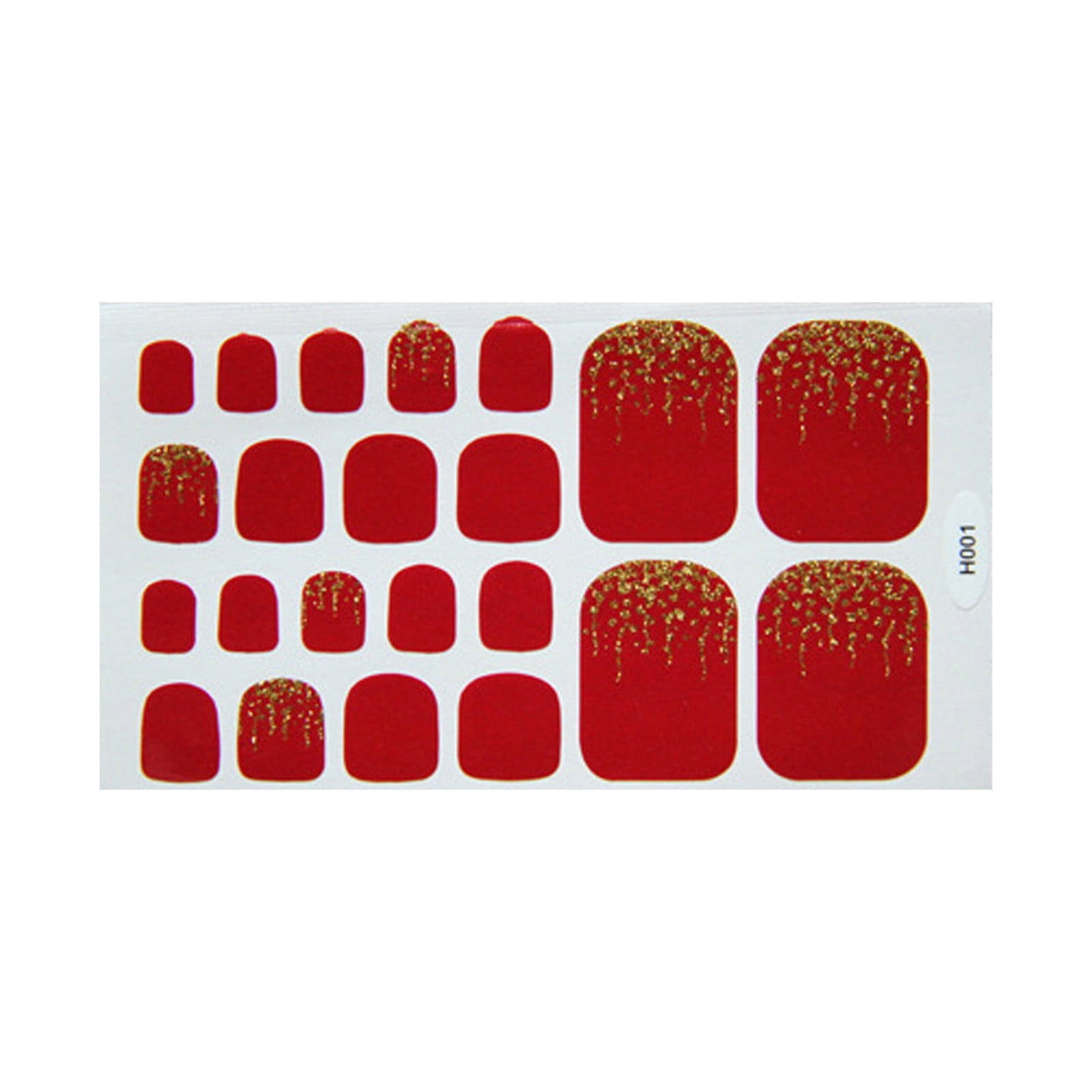 Betivan 3 Counts Foot Stickers Foot Nail Stickers For Female DIY Nail ...