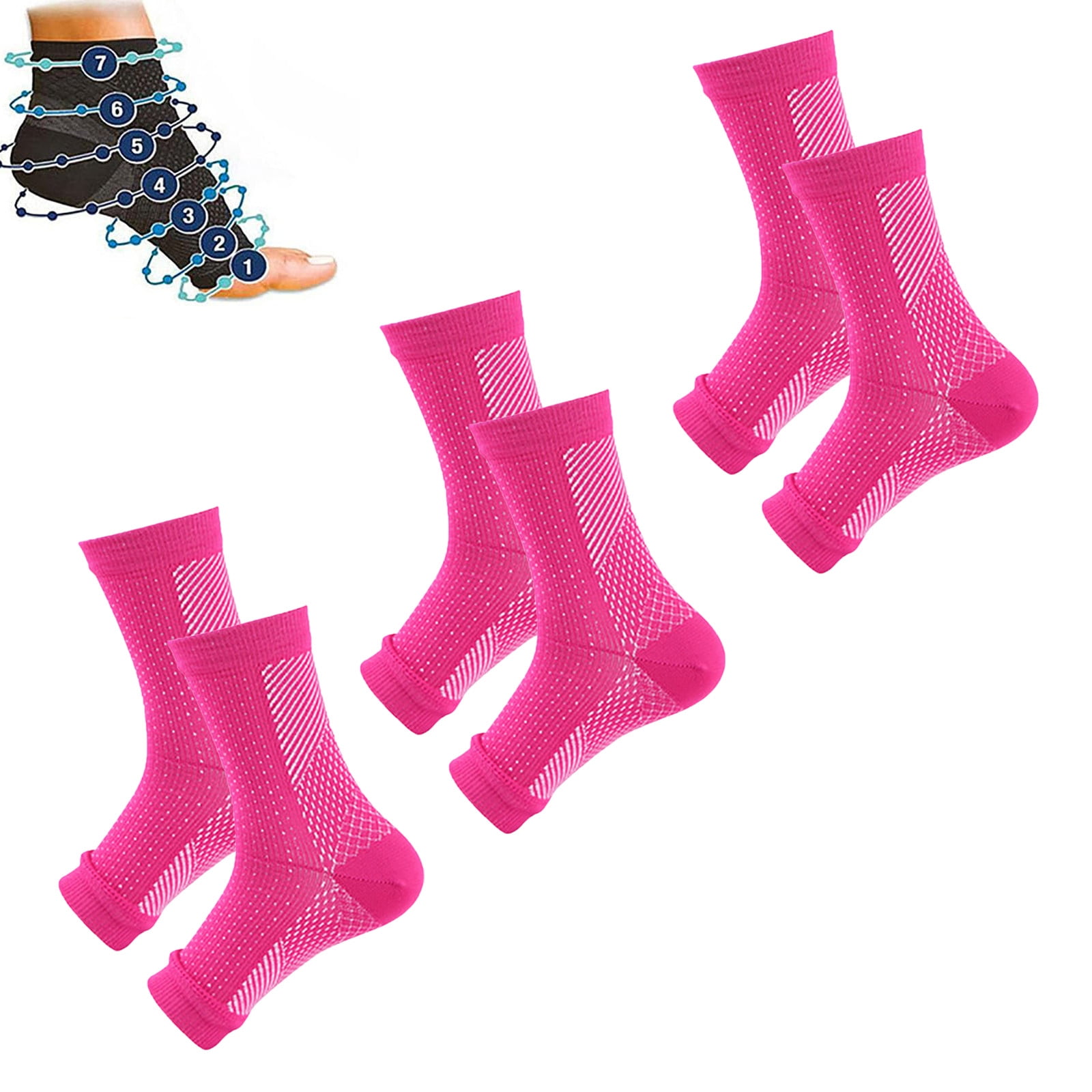 Betivan Beauty Compression Socks for Plantar Fasciitis, Achilles ...