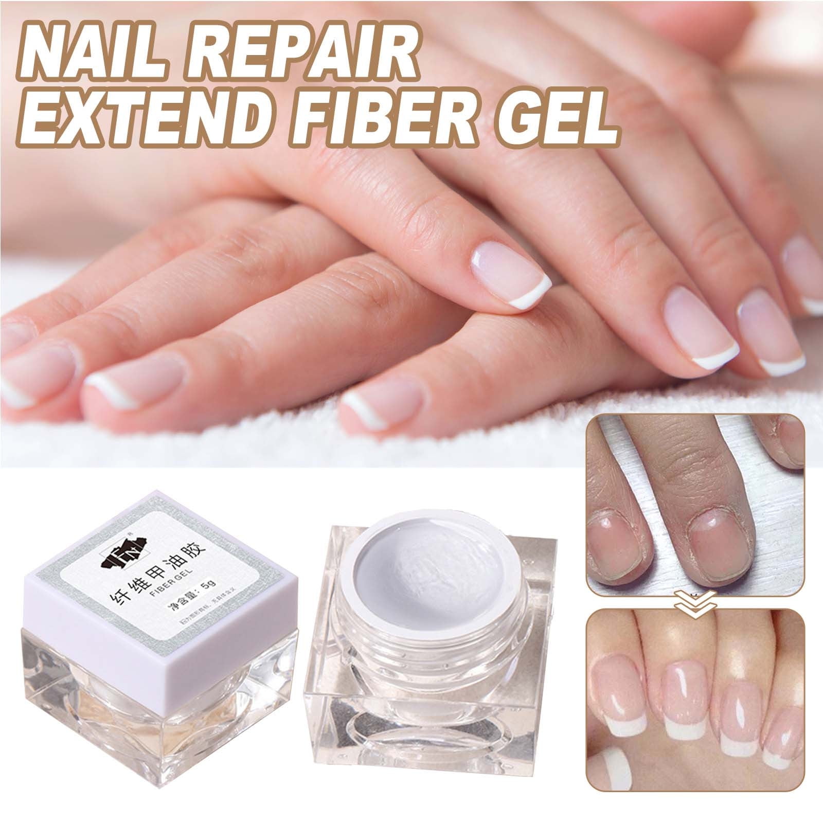 Betivan Beauty Nail Repair Extend Fiber Gel, Clear Builder Base Gel ...