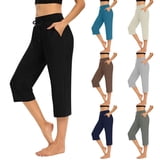 Betivan Capri Pants for Women Drawstring Workout Sweatpants Comfy ...