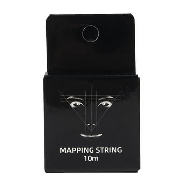 Eisoary Eyebrow Mapping String 20m Pre-inked with Cutter Safe Draw Lines Positioning Measuring ...
