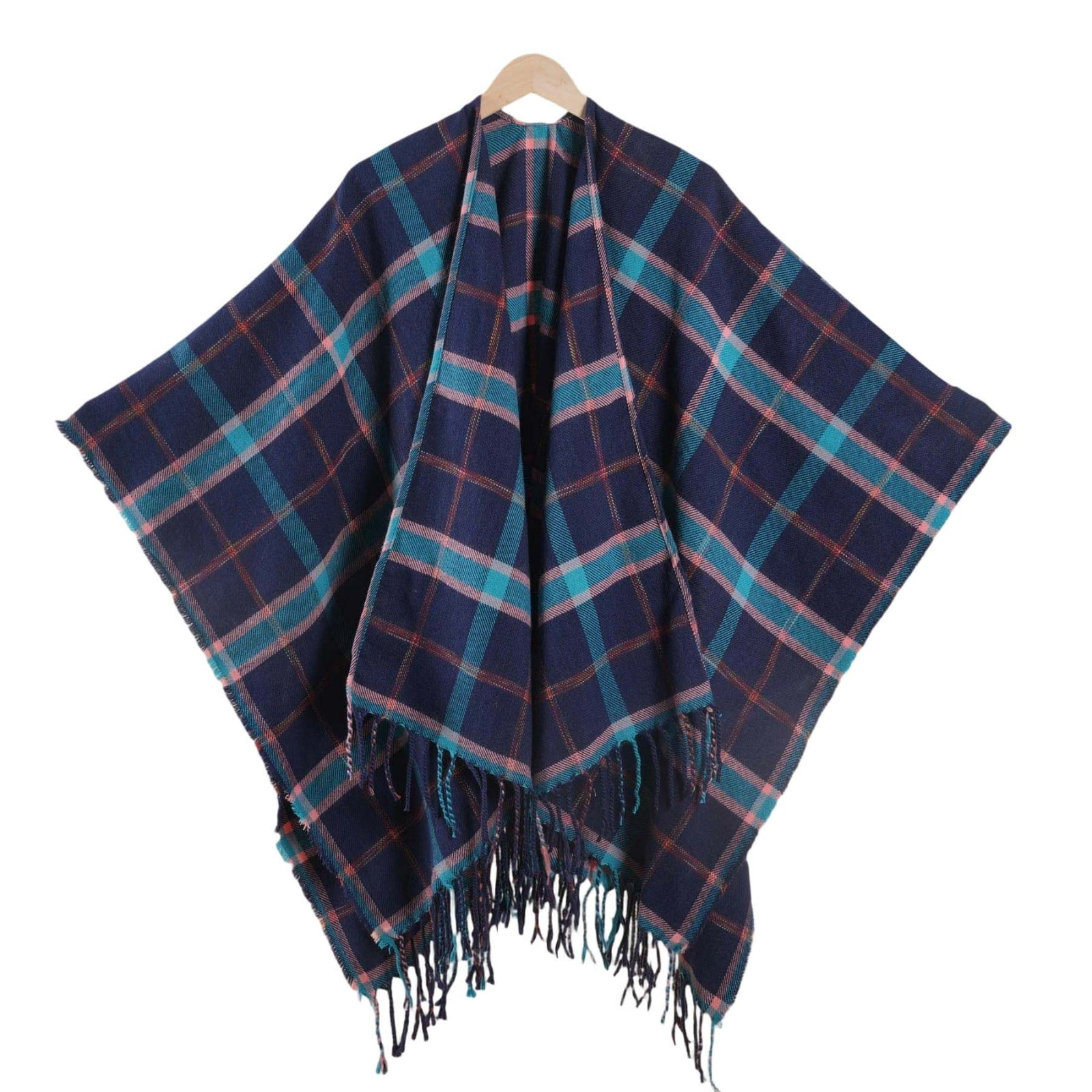 Betivan Gothic Short Hooded Cloak Cape Women's Christmas Snowflake ...