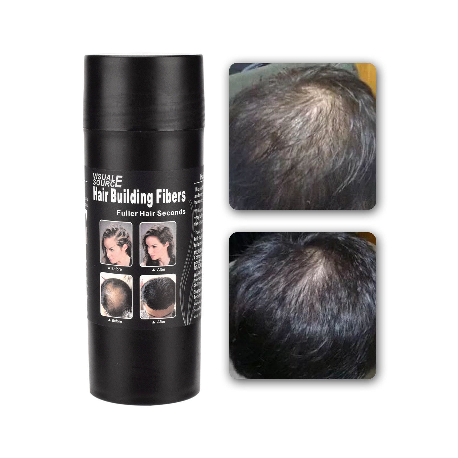 Betivan Hair Fiber Powder Hairpiece Filler, Hair Fibers for Thinning ...