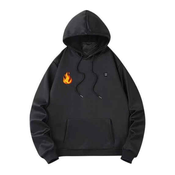 Betivan Heated Hoodie for Men, Electric Heating Sweatshirt with Fleece ...