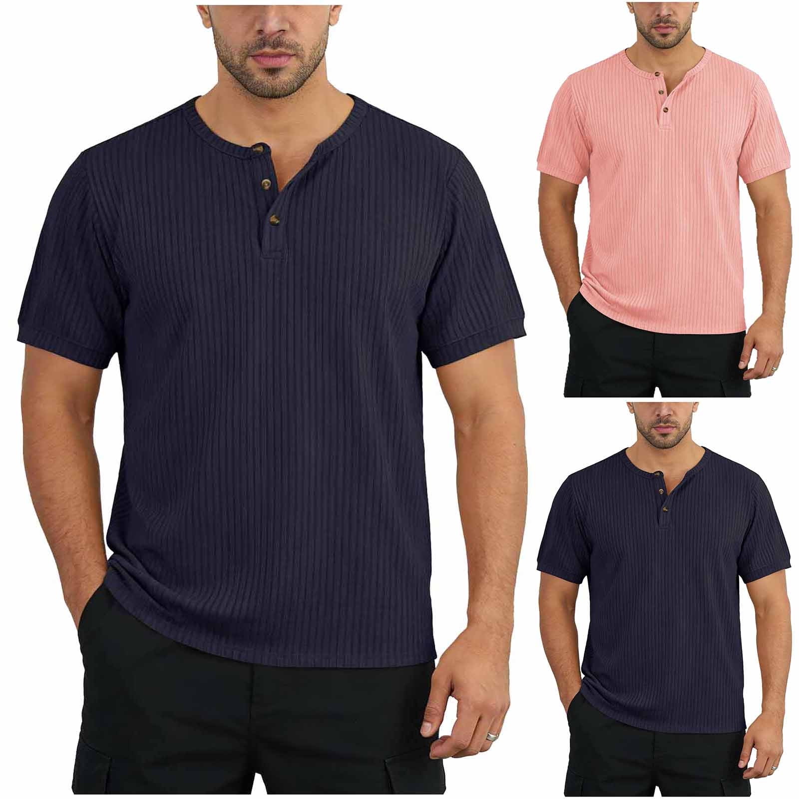 Betivan Man Solid Color Casual Fashion Round Neck Home Exercise And ...