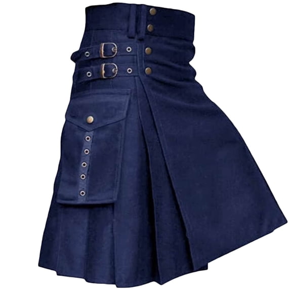 Betivan Men's Scottish Festival Pleated Skirt Solid Snap Fastener ...