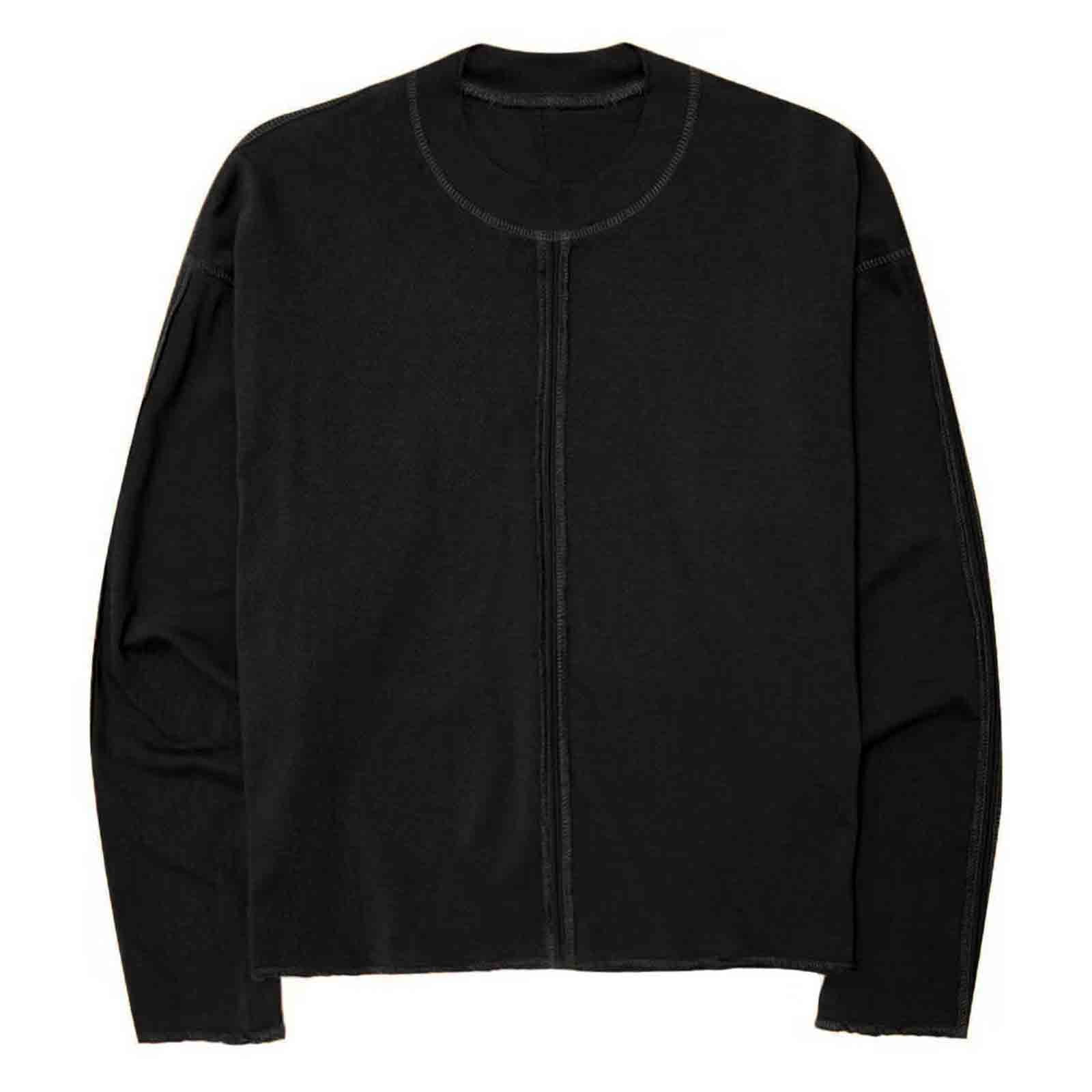 Betivan Men's Solid Color Casual Loose Sporty Sweatshirt, Long Sleeve ...