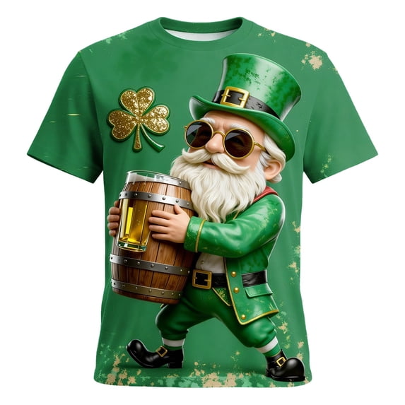 Betivan Men's St. Patrick's T-shirt St. Patrick's Printed Casual ...