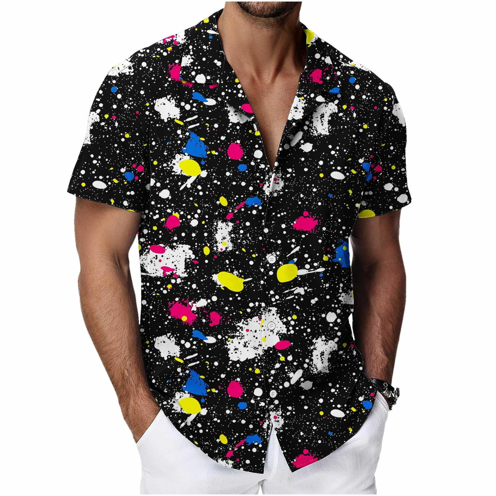 Betivan Men's Summer Solid Color Ice Silk Short Sleeve Tee Seamless ...