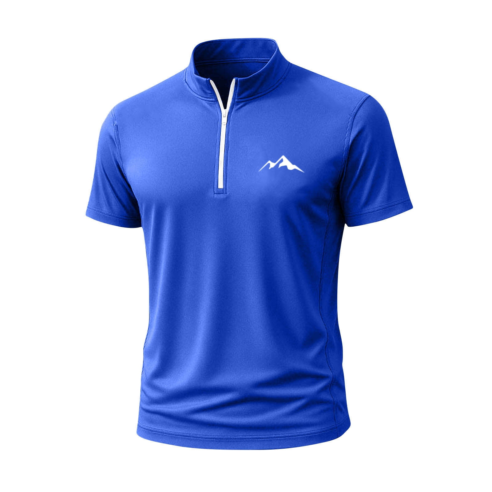 Betivan Men's Summer Solid Color Sports Training Top Quick Dry Stand ...