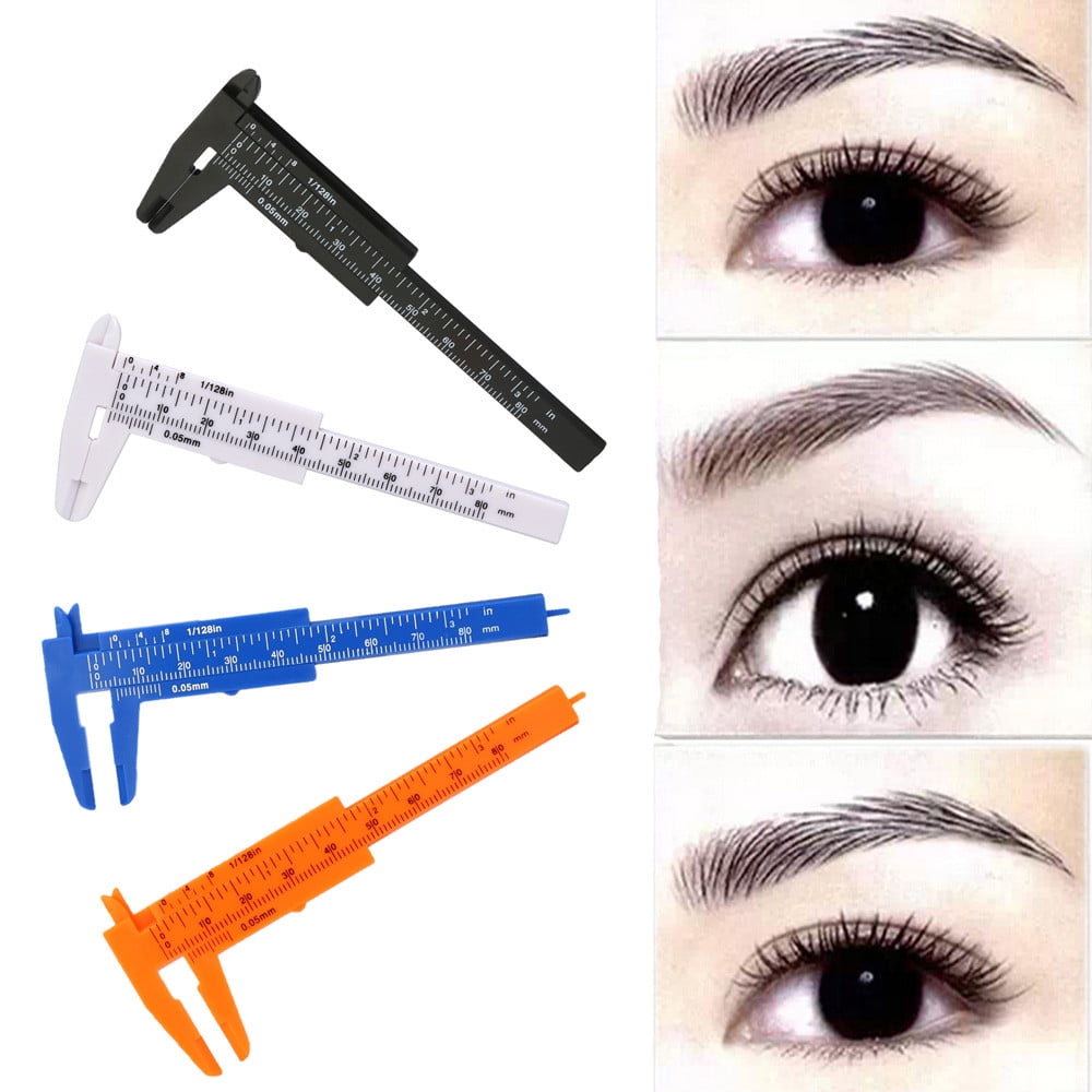 Betivan Microblading Eyebrow Ruler Makeup Measure Eyebrow Guide Ruler ...