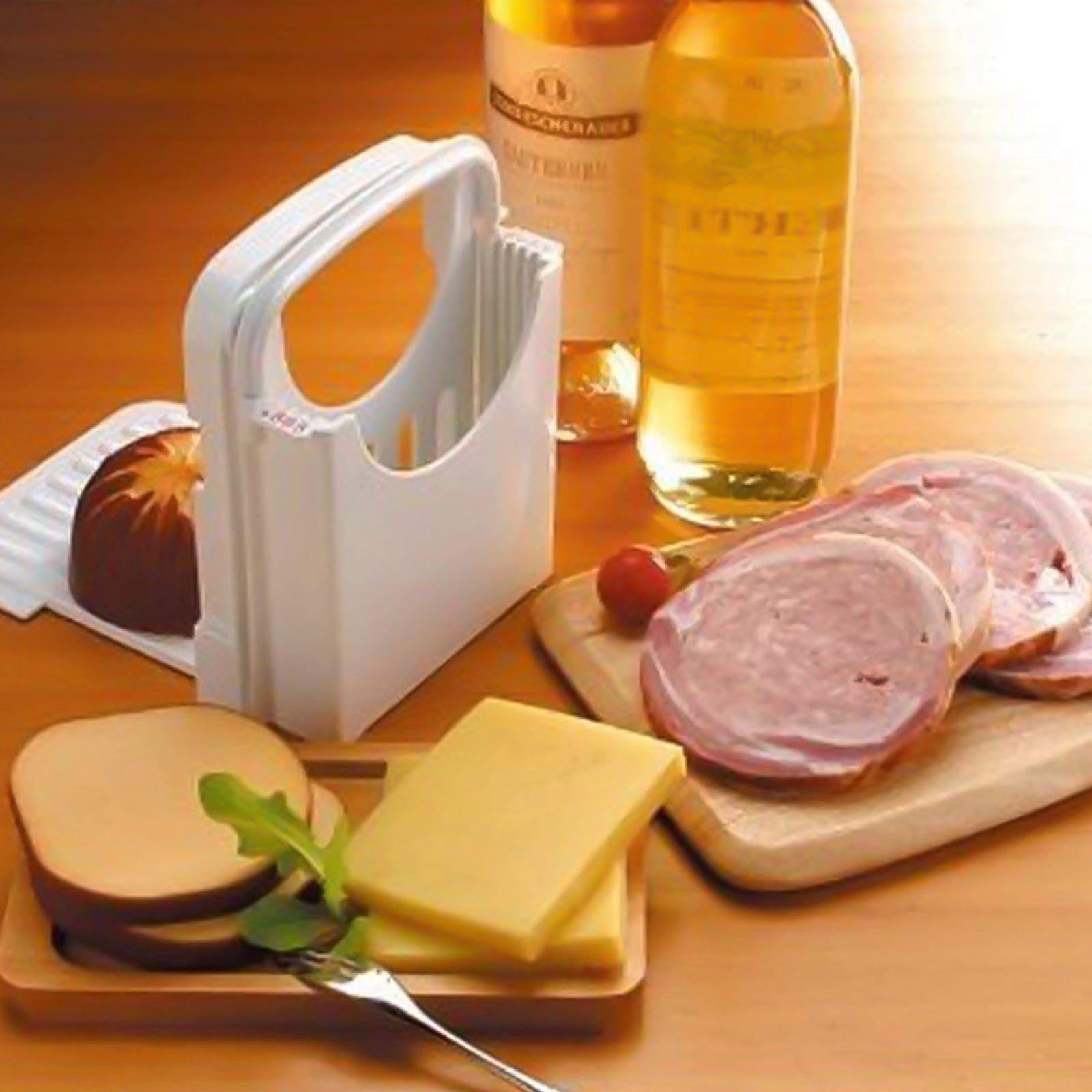 EXAXTA Portable Removable Bread Bagel Slicers Perfect Bagel Cutter ...