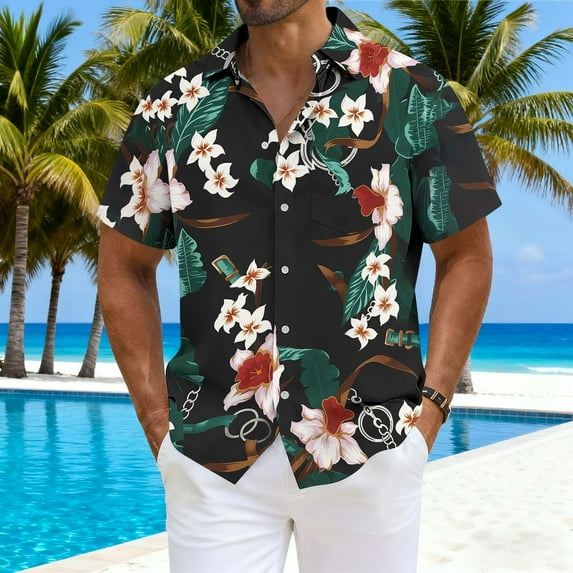 Betivan Shirt for Men Women Valentine's Day Heart Graphic Button-Up ...