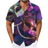 Betivan Shirt for Men Women Valentine's Day Heart Graphic Button-Up ...