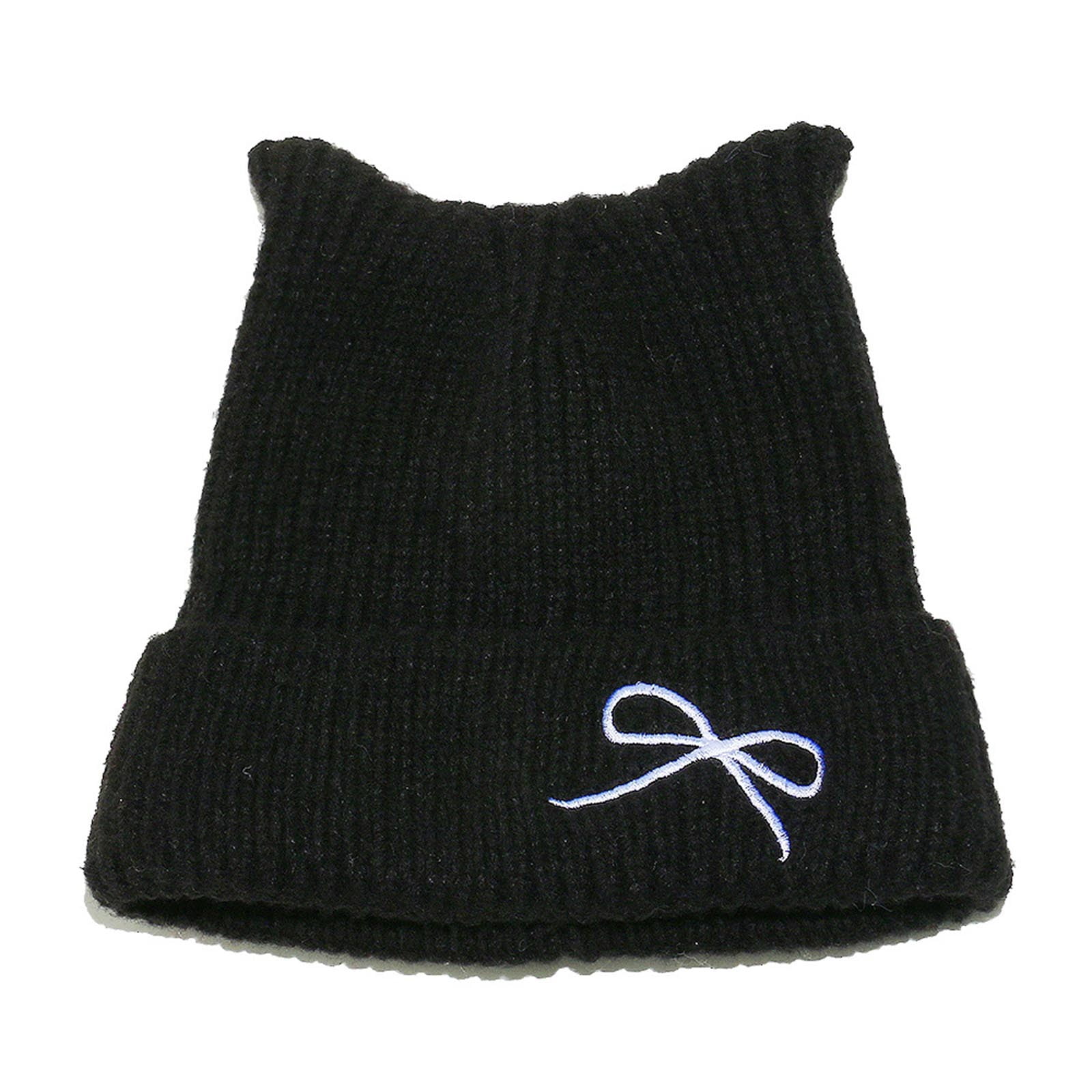 Betivan Toddler Girls' Winter Hat Ears Steamed Bread Bow Embroidery ...