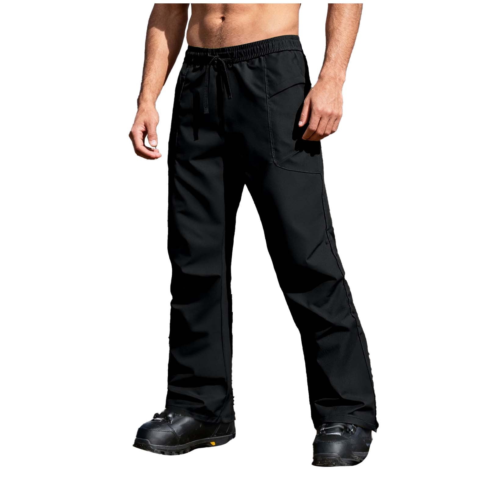 Betivan Unisex Casual Faddish Solid Patchwork Multiple Pockets Trousers ...