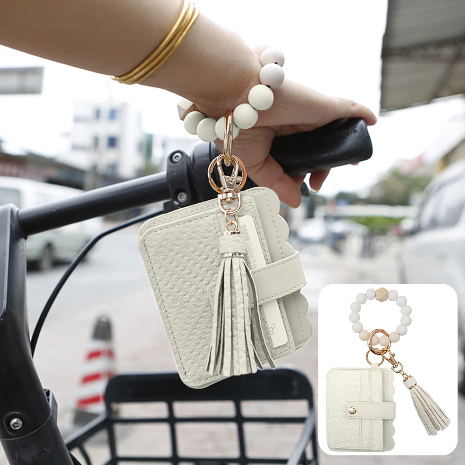 Betivan Wallet Keychain Wristlet for Women RFID Card Holder with ...