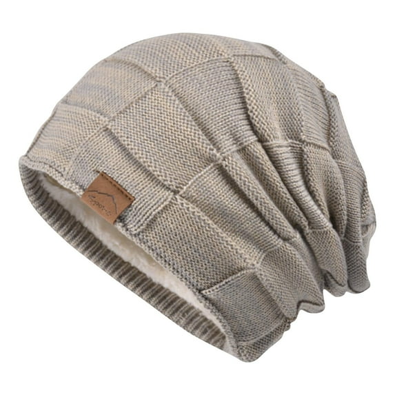 Betivan Winter Knitted Slouchy Beanie Hat, Warm Fleece Lined Skull Cap ...