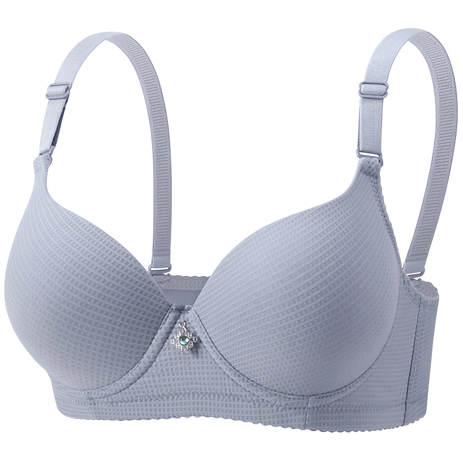 Betivan Women's Bra Solid Color Wire-Free Comfortable Breathable Soft ...