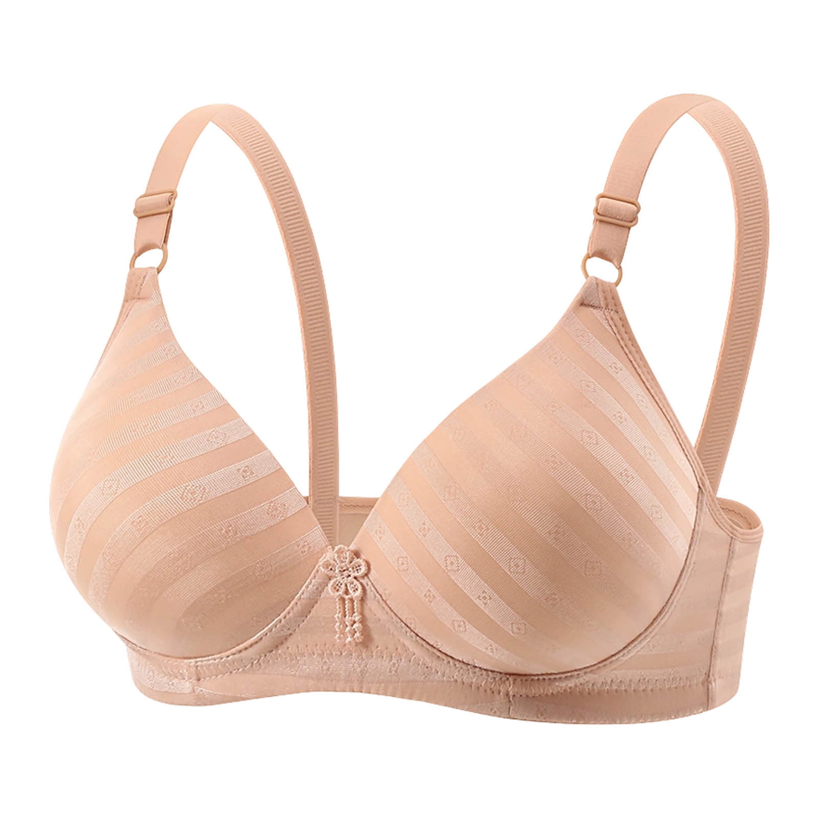 Betivan Women's Bra Solid Color Wire-Free Comfortable Breathable Soft ...