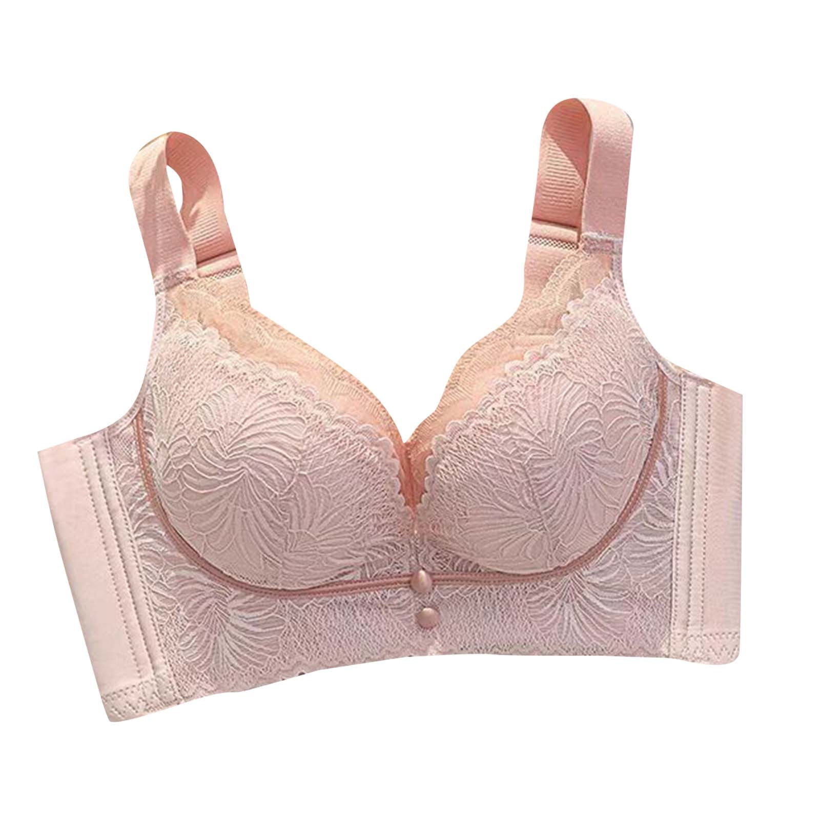 Betivan Women's Bra Wireless Color Block Lifting Gathering Plus Size ...