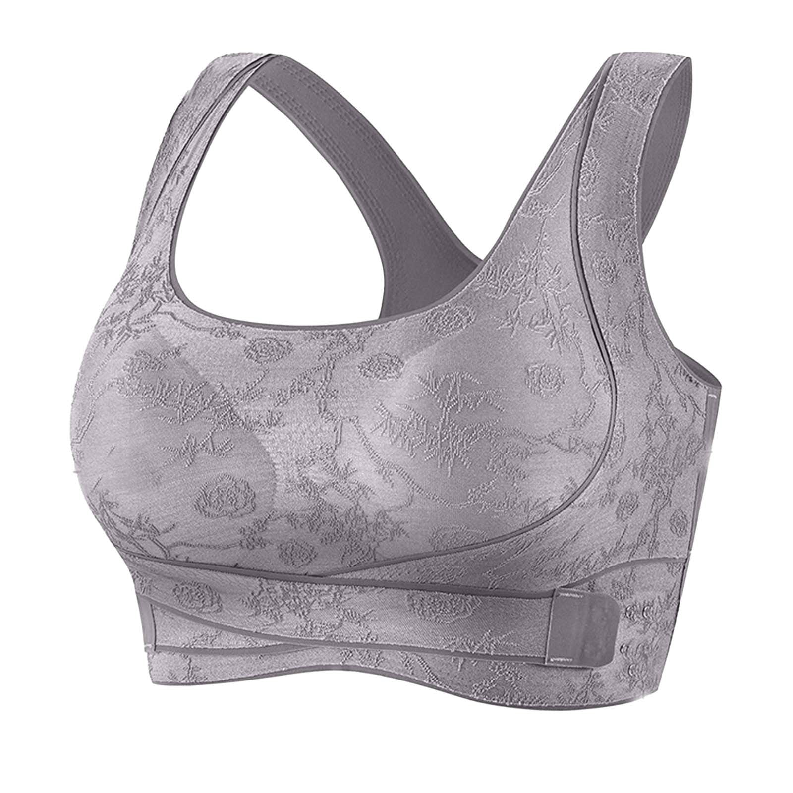 Betivan Women's Bra Wireless Solid Color Lifting Gathering Folding Plus ...