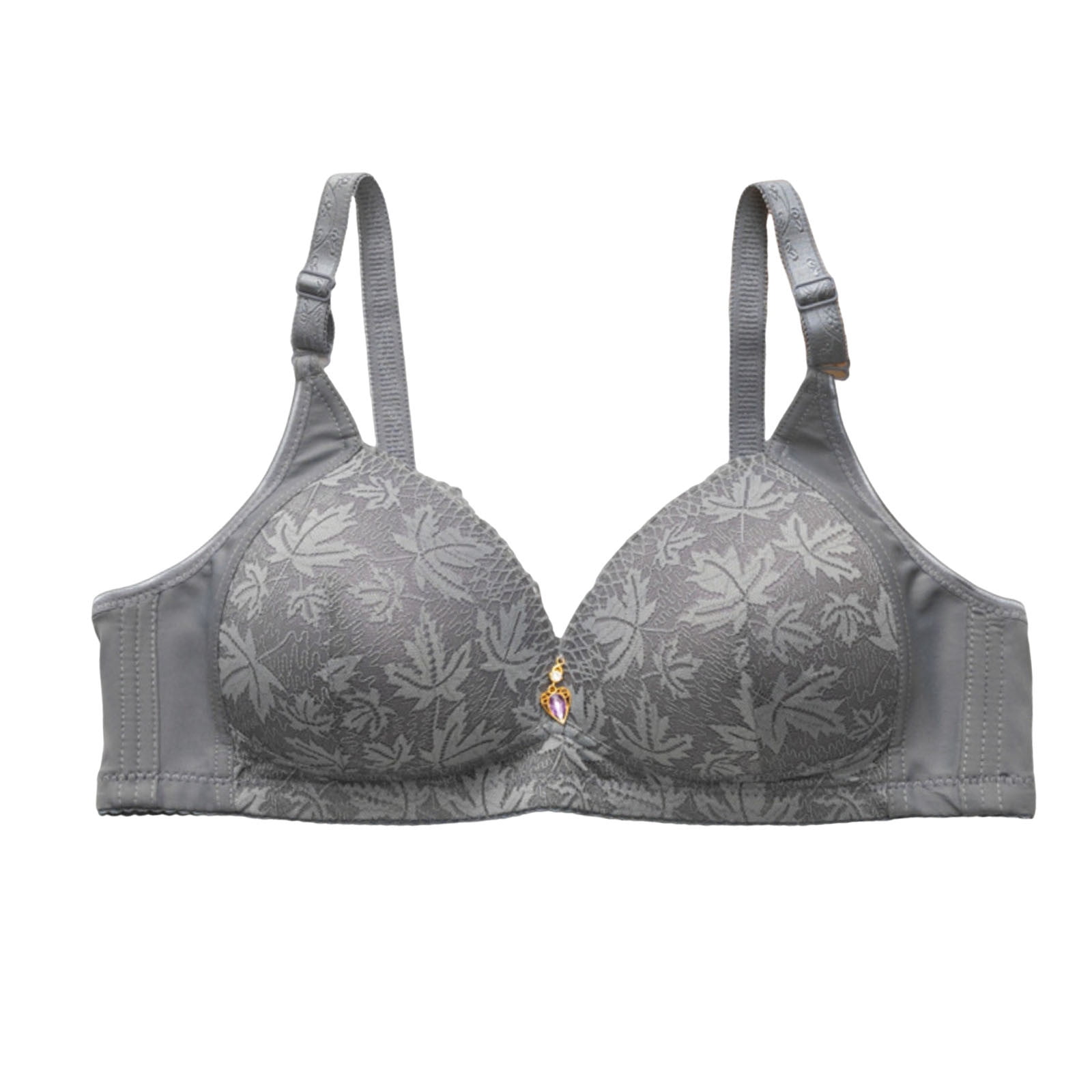 Betivan Women's Everyday Bra, Fashion Embroidery Underwire Bra, Thin ...