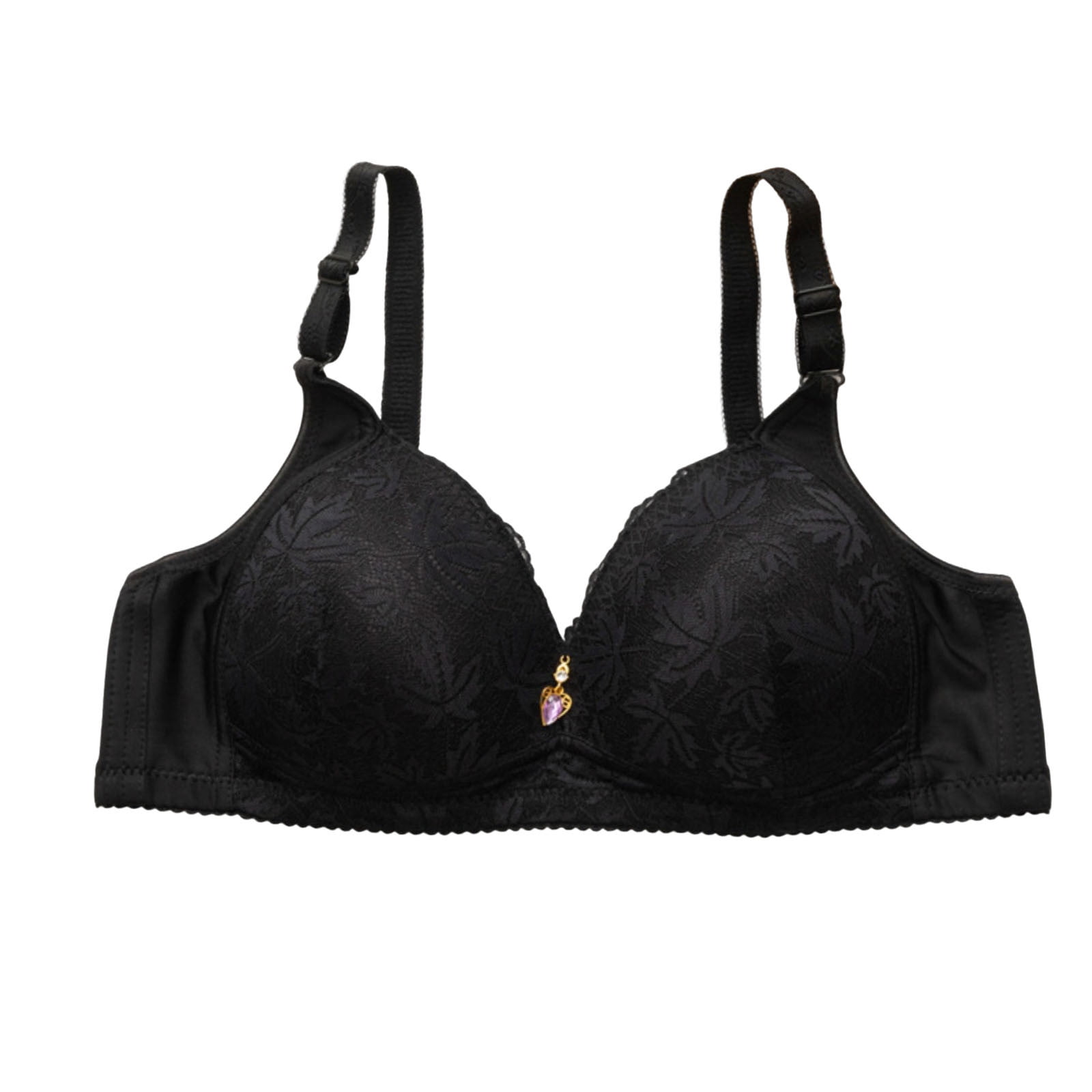 Betivan Women's Everyday Bra, Fashion Embroidery Underwire Bra, Thin ...