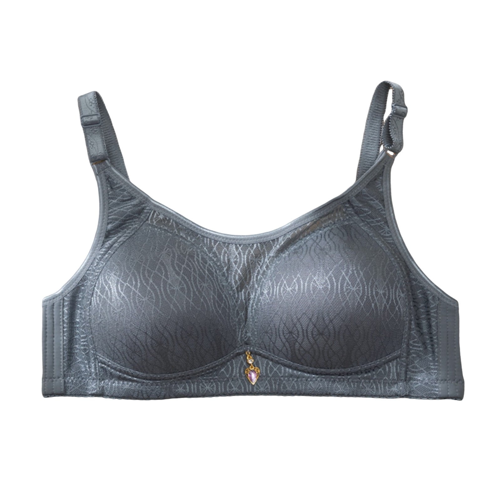 Betivan Women's Everyday Bra, Fashion Embroidery Underwire Bra, Thin ...