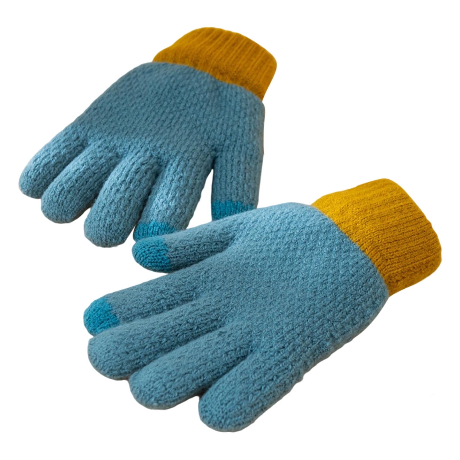 Betivan Women's Knitted Gloves Winter Thermal Warm Touchscreen Fleece ...