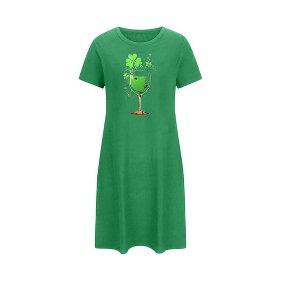 Betivan Women's Plus Size St. Patrick's Day Nightgown, Chest Printed ...