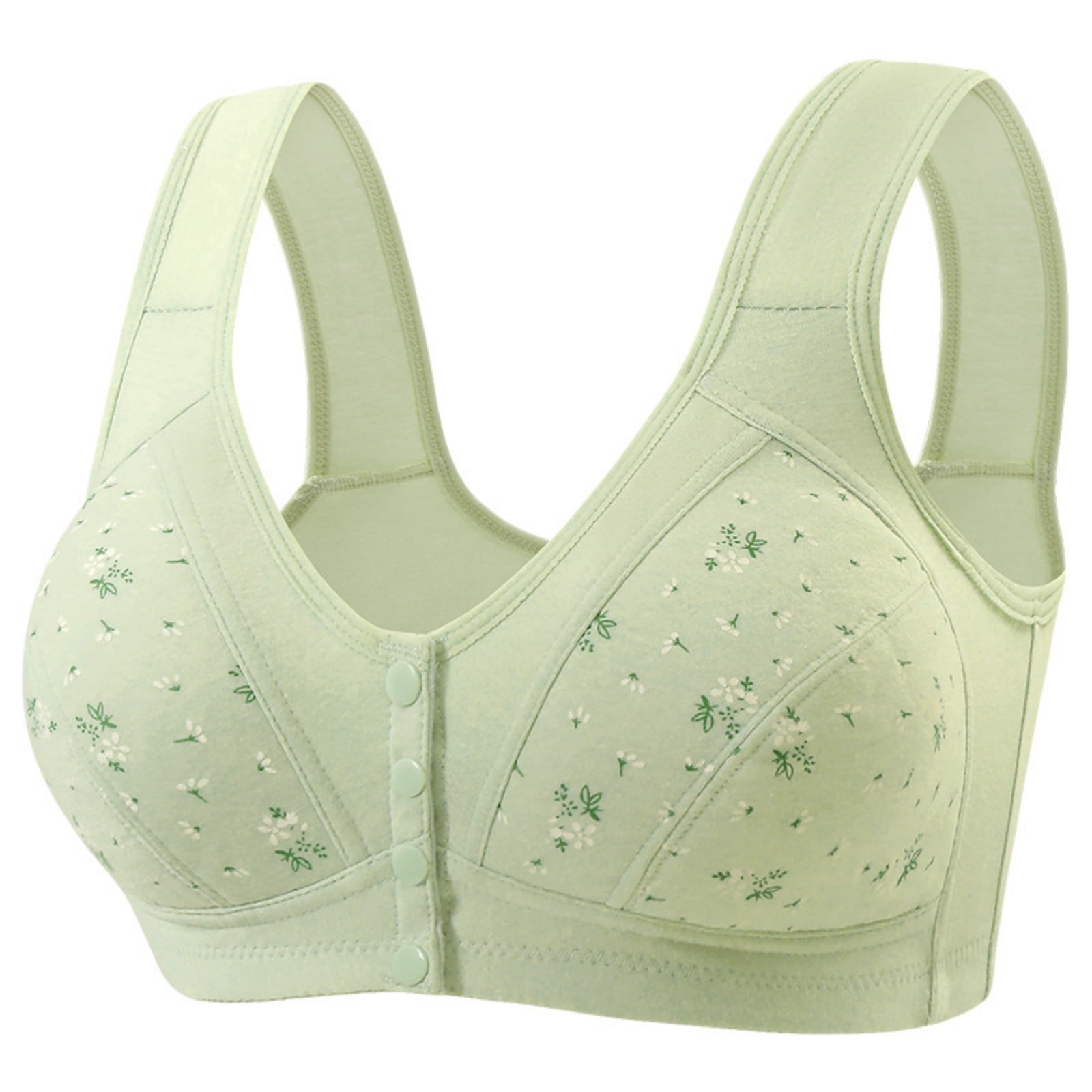 Betivan Women's Plus Size Strapless Wireless Bra Front-Close Thin Cups ...