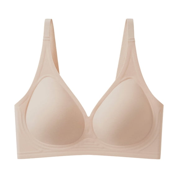 Betivan Women's Plus Size Wireless Full Coverage Bra Thin Cup Soft ...