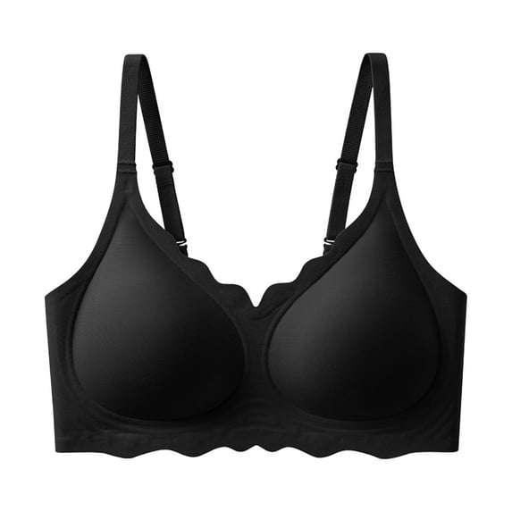 Betivan Women's Plus Size Wireless Full Coverage Bra Thin Cup Soft ...
