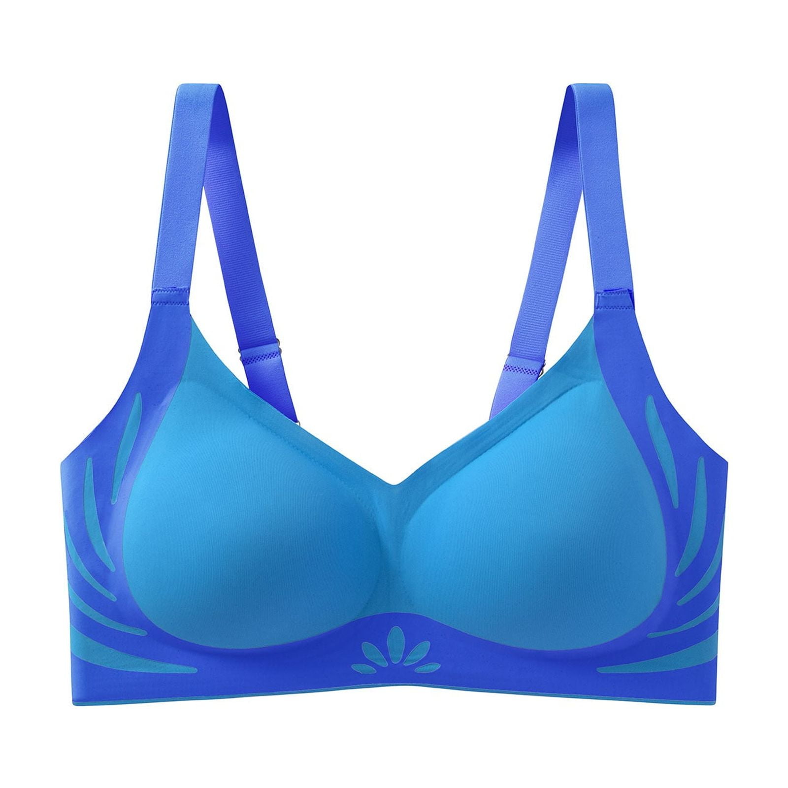 Betivan Women's Plus Size Wireless Sports Bra Gradient Print Everyday ...